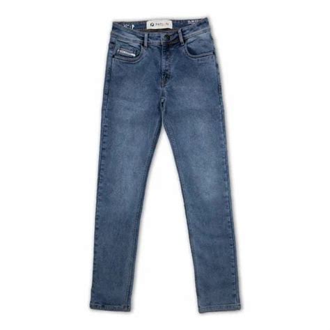 Washed Men Slim Fit Denim Jeans Blue At Rs Piece In Surat ID