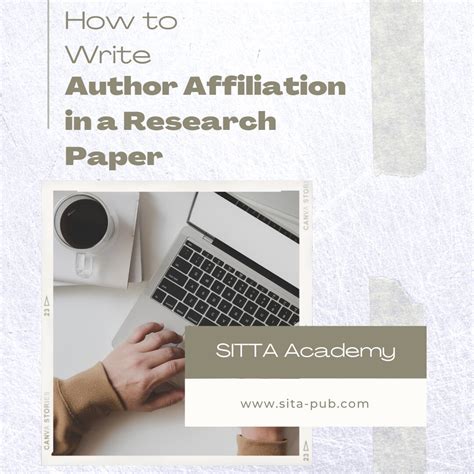 How To Write Author Affiliation In A Research Paper Sita Academy