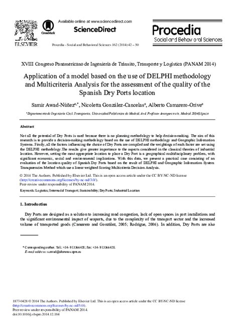 Pdf Application Of A Model Based On The Use Of Delphi Methodology And