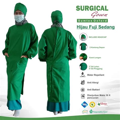 Jual APD Gown Surgical Standard Rumah Sakit Anti Bakteri Anti Air Bisa