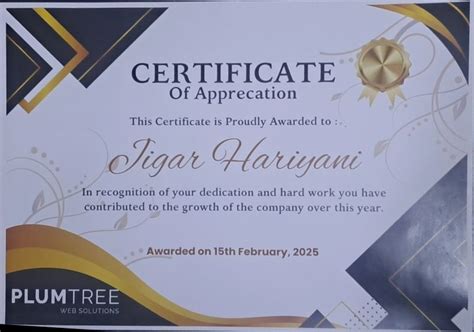Appreciation Gratitude Recognition Plumtreewebsolutions Hardwork