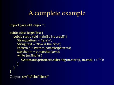 PPT Regular Expressions In Java PowerPoint Presentation Free Download ID