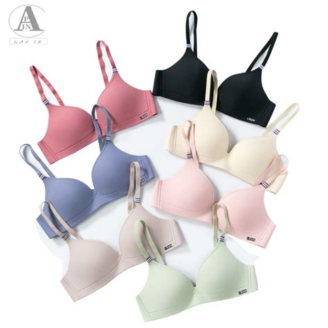 Capin Women Sexy Deep U Bras Underwear Seamless Push Up Wireless