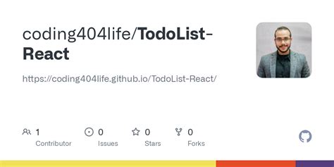 Github Coding Life Todolist React Https Coding Life Github Io Todolist React