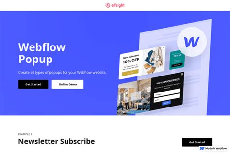 Webflow Modal Popup Form Elfsight Widget Webflow