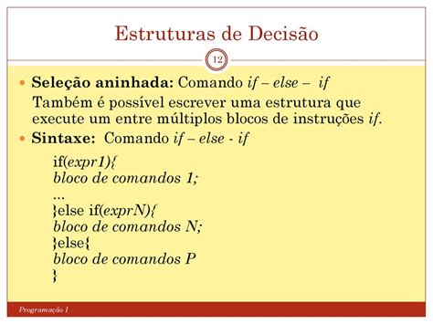 programaÇÃo i unidade ppt carregar
