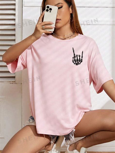 Shein Ezwear Slogan Graphic Drop Shoulder Tee On My Husbands Last Nerve