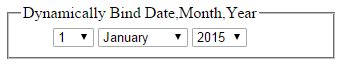 How To Dynamically Set Date Month Year In Drop Down List In Asp Net
