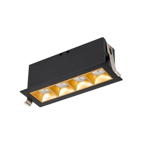 Wac R1gdt04 N Multi Stealth 4 Cell Downlight Trim 32° Beam R1gdt04 N927 Bkbk Wac Lighting
