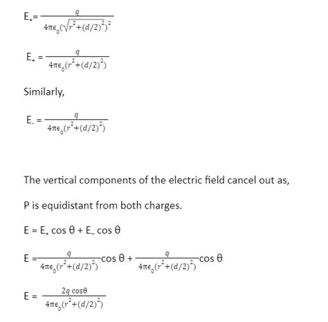 Electric Field Due To A Dipole