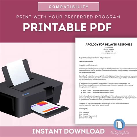 Apology Delayed Response Letter Template Probiztemplates