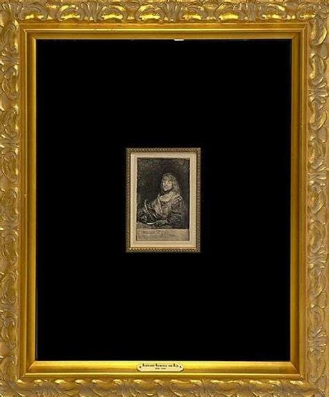 Museum Piece Rembrandt Original Etching Circa 1641 Seized Property
