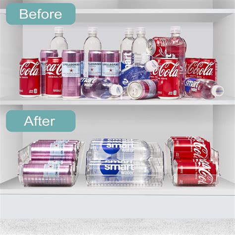 Sorbus Organizador De Latas De Soda Para Refrigerador 3 Tamaños