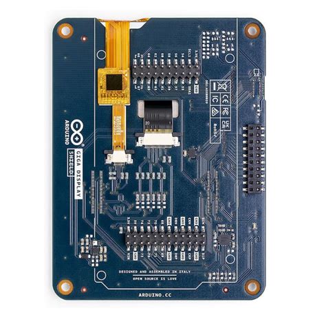 arduino giga display shield touchscreen for giga r1 asx00039 rokland