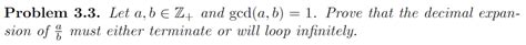 Solved Problem Let A BZ And Gcd A B Prove That The Chegg Com