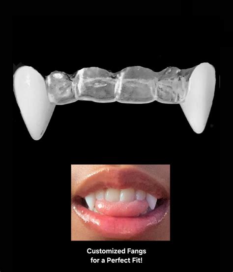 Clear Retain With Vampire Fangs 1 Great Realistic Looking Fangs You Can Add A Unique Look To
