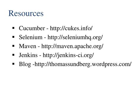 ppt behaviour driven development with cucumber for java powerpoint