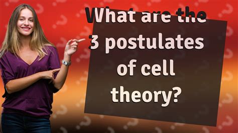 What Are The 3 Postulates Of Cell Theory YouTube