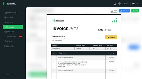 Invoice Management Tool A Saas Project 6 Images Behance
