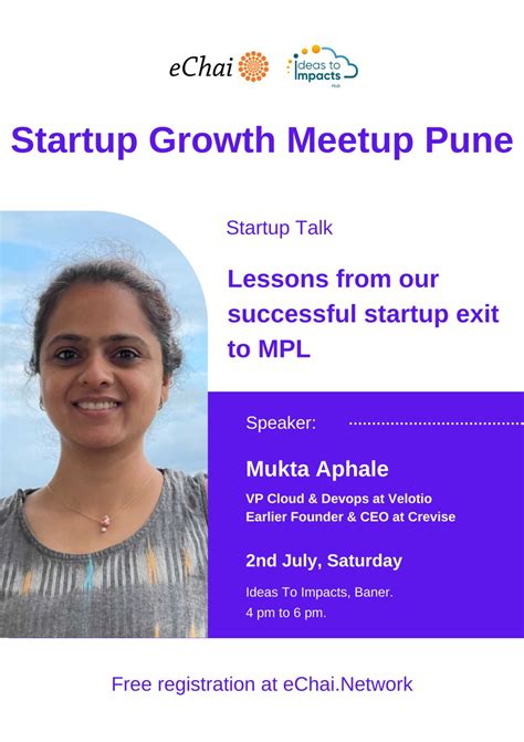 Echai Ventures On Linkedin Pune Founders Meetup Event Echai