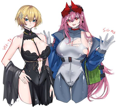 Vsk 94 Sig Mcx Vsk 94 And Sig Mcx Girls Frontline Drawn By