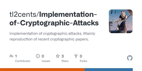 Github Tl2cents Implementation Of Cryptographic Attacks Implementation Of Cryptographic