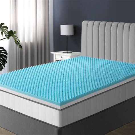 Bedra Double 10cm Memory Foam Mattress Topper Reversible Cool Gel Bed