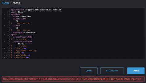 Logging V2 Not Selecting Outputs Or Cluster Outputs The Edit As Yaml