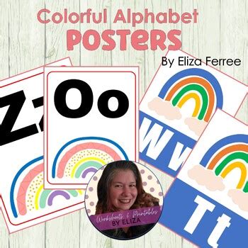 Alphabet Colorful Classroom Posters Alphabet Posters TPT