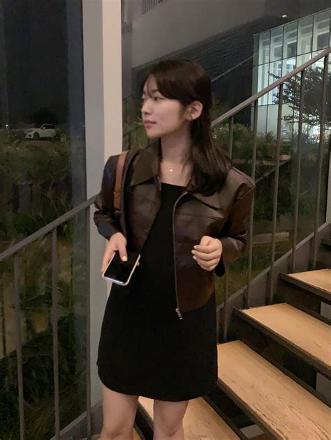 얇고유연한소재 이지 레더자켓