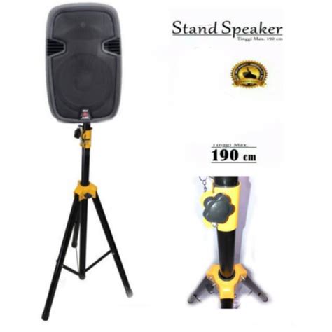 Jual Stand Speaker Meeting Sound System Pa Tripod Speaker Meeting Full Besi Kaki Speaker