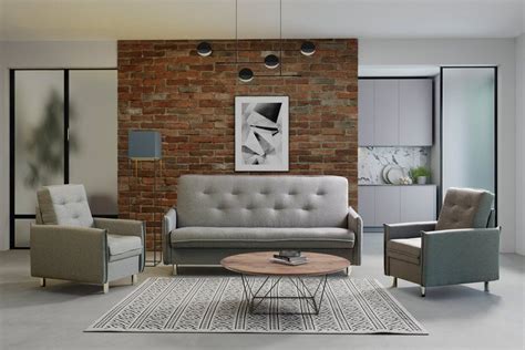 Beautysofa Polstergarnitur Loretto Sofa 2x Sessel Mit