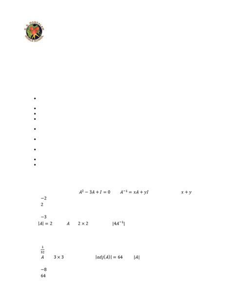 Class Xii Applied Mathematics Set 1 2023 24 K R Mangalam School Pdf Multiple Choice