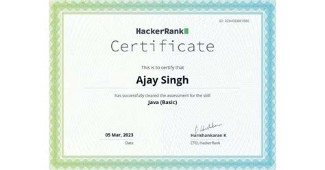Ajay Singh On Linkedin Hackerrank Skill Certificate