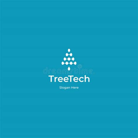 Tree Electrical Circuit Digital Logo Design Modern Concept Vector Stock Vector Illustration Of