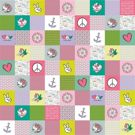 Happy Patchwork Blanket Symaskine Torvet