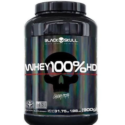 Whey 100 Hd Pote 900g Black Skull Whey Protein Magazine Luiza