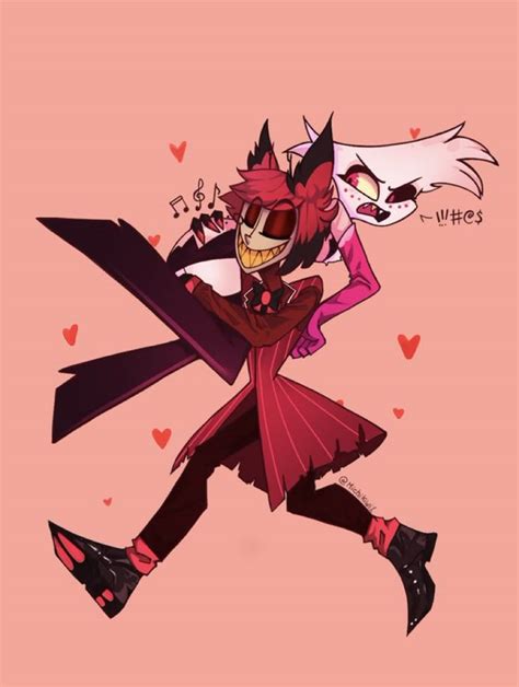 Pin By Dragonqueen On Hazbin Hotel Alastor X Angel Dust Fanart