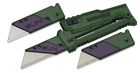 Gun Gravity Utility Knife V1 1 By Madmantis Download Free Stl Model