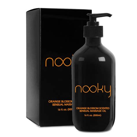 Nooky Orange Blossom Massage Oil With Jojoba And Essential Oils For Massaging 16 Ounce