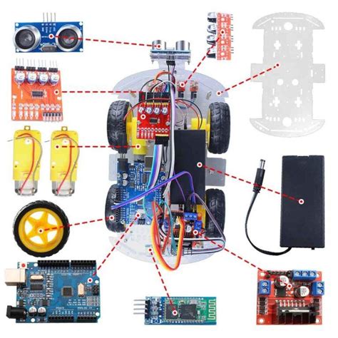 4wd Smart Robot Car Kit Diy With Arduino Uno Code Roboticsdna