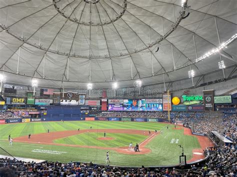 Tampa Bay Rays Baseball Game Under The Dome Editorial Image Image Of