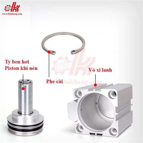 Xi lanh khí nén SDA Xy lanh khí nén compact SDA Xilanh vuông ren trong Rút gọn link