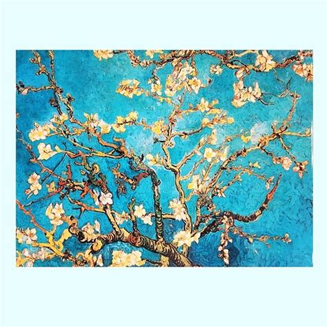 아몬드 나무 하이그로시액자 중 68x52 액자 고급액자 집들이 선물 개업선물 Van Gogh Almond Blossom