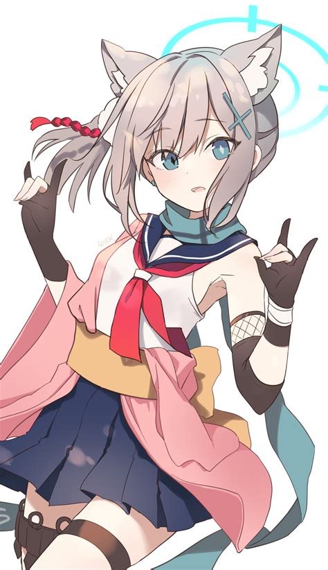 Shiroko And Izuna Blue Archive Drawn By Goyain Danbooru