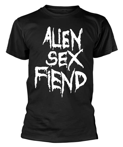 Alien Sex Fiend Logo Black T Shirt