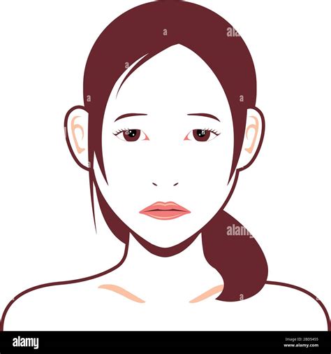 Sad Woman Illustration Stock Vector Images Alamy