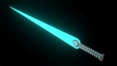 Sci Fi Circle Blade Sword Model B 1 3d