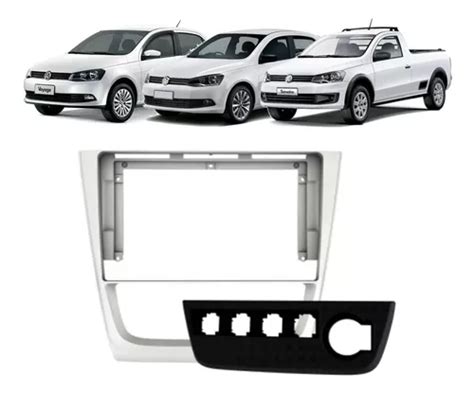 Moldura 9 Polegadas Gol Voyage Saveiro G6 Prata