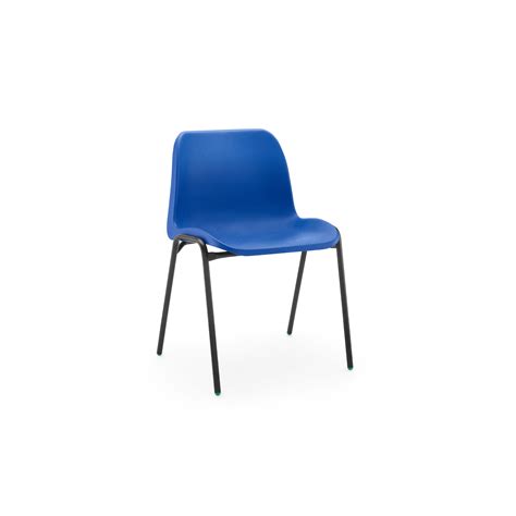 Blue School Chair Fabric Stacking Chair
